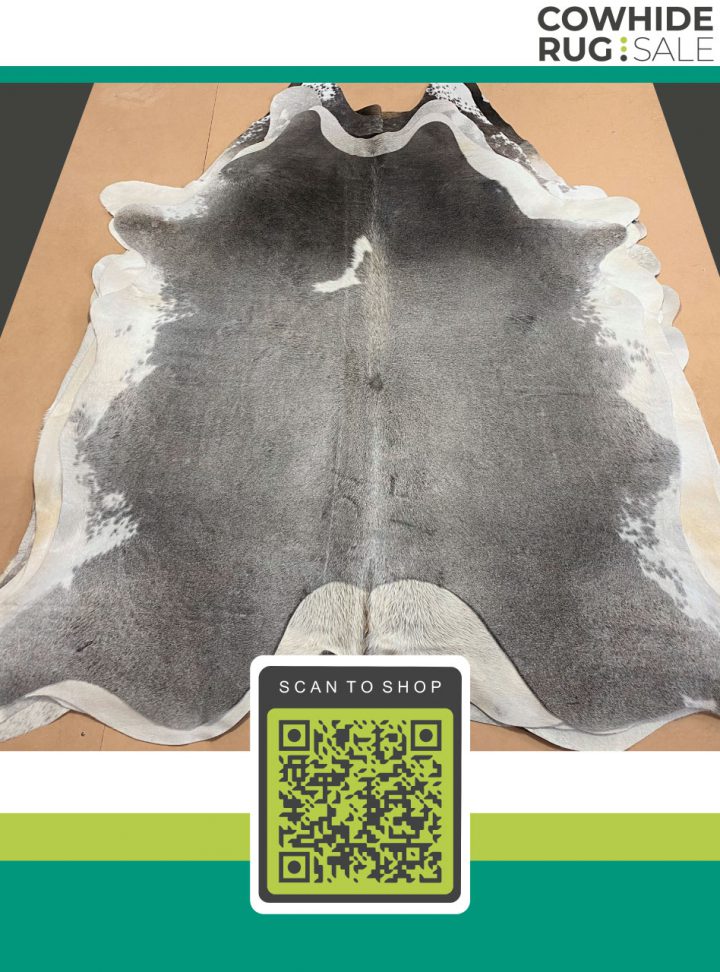Large White Cowhide 7′ x 8′ WH-23-42 | COWHIDE RUG SALE