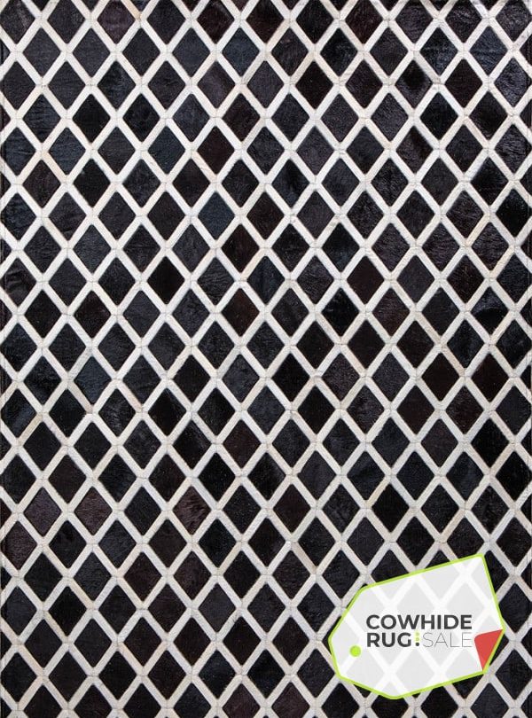 Black and White Harlequin Rug | COWHIDE RUG SALE