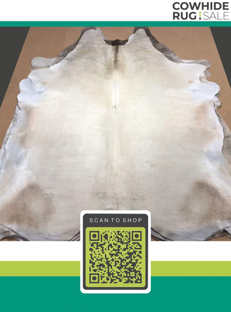 Stenciled Real Zebra Cowhide 7′ x 8′ AP-18-3 | COWHIDE RUG SALE