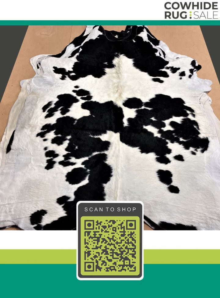 Exclusive Aberdeen Cowhide 6′ x 7′ BW-12-167 | COWHIDE RUG SALE