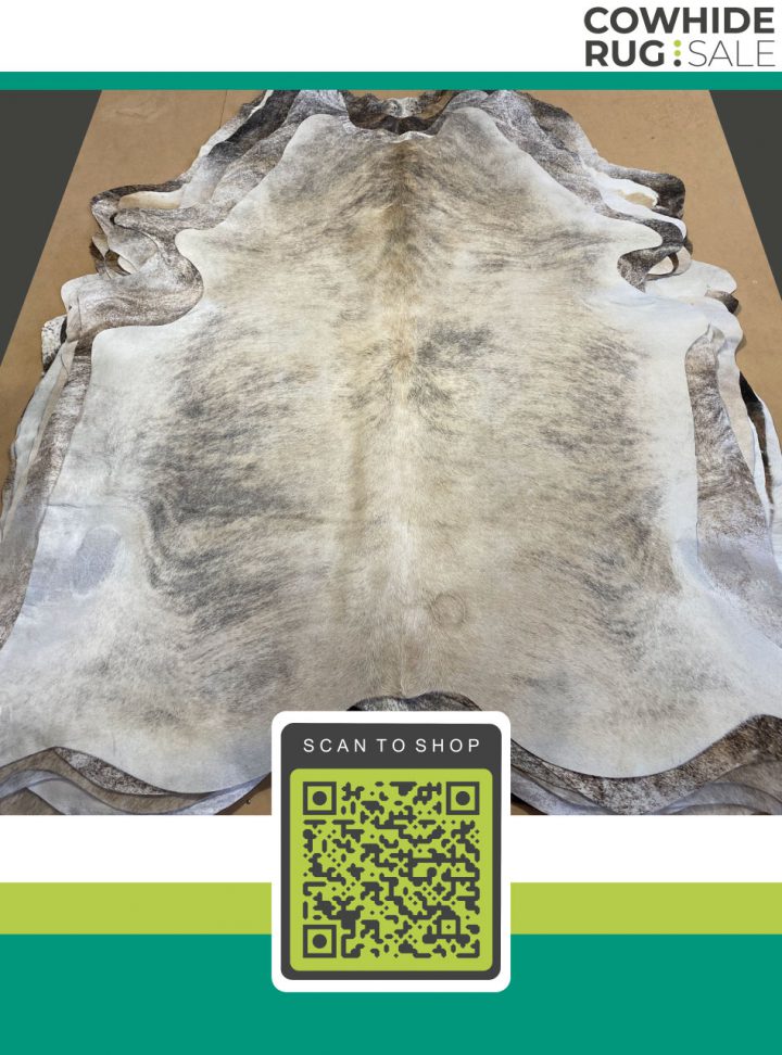Large Light Cream Hide 7′ x 8′ CR-6-151 | COWHIDE RUG SALE