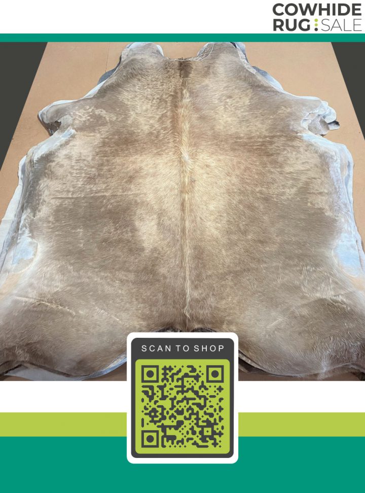 Large Light Cream Hide 7′ x 8′ CR-6-151 | COWHIDE RUG SALE