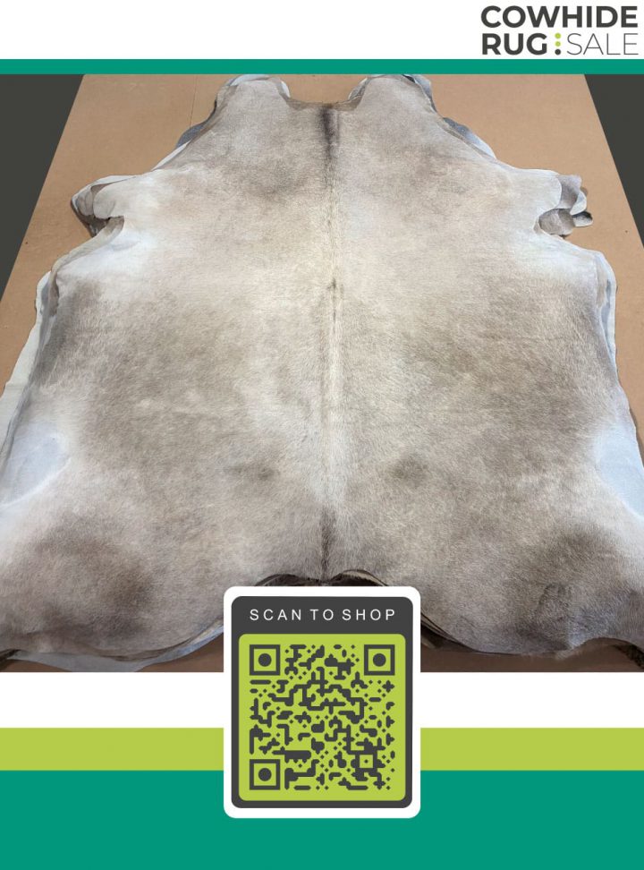 Large White Cowhide 7′ x 8′ WH-23-42 | COWHIDE RUG SALE