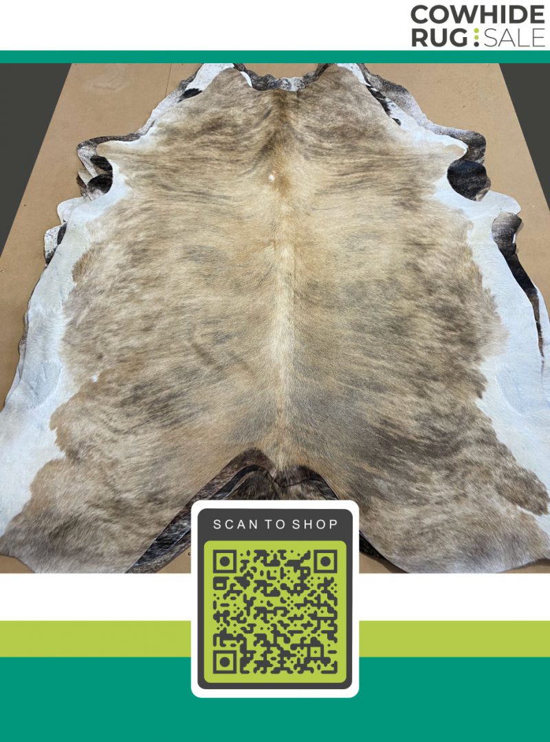 Large Light Cream Hide 7′ x 8′ CR-6-151 | COWHIDE RUG SALE